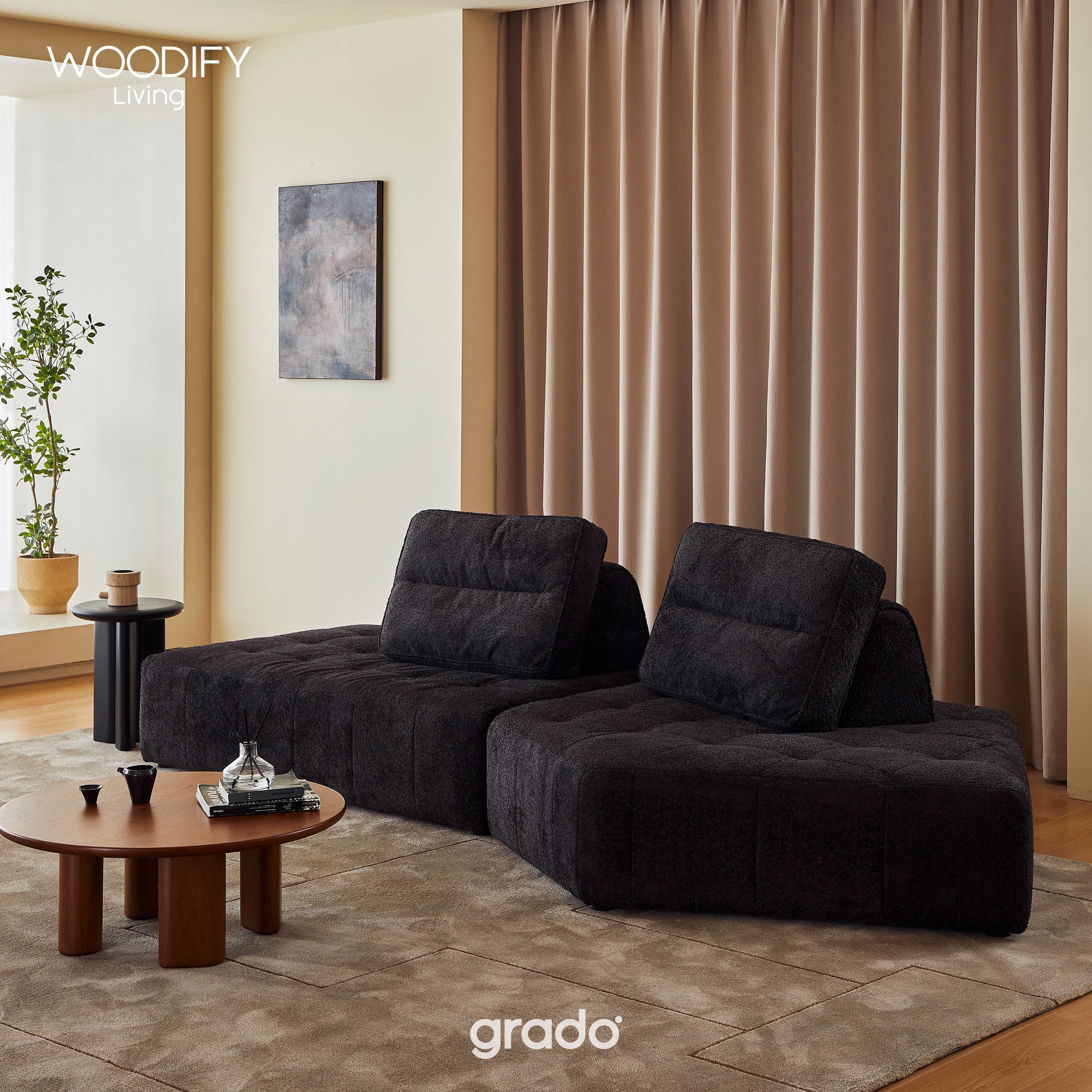 9-layer Mousse Modular Sofa 組合梳化 可移動靠背 | WOODIFY Living