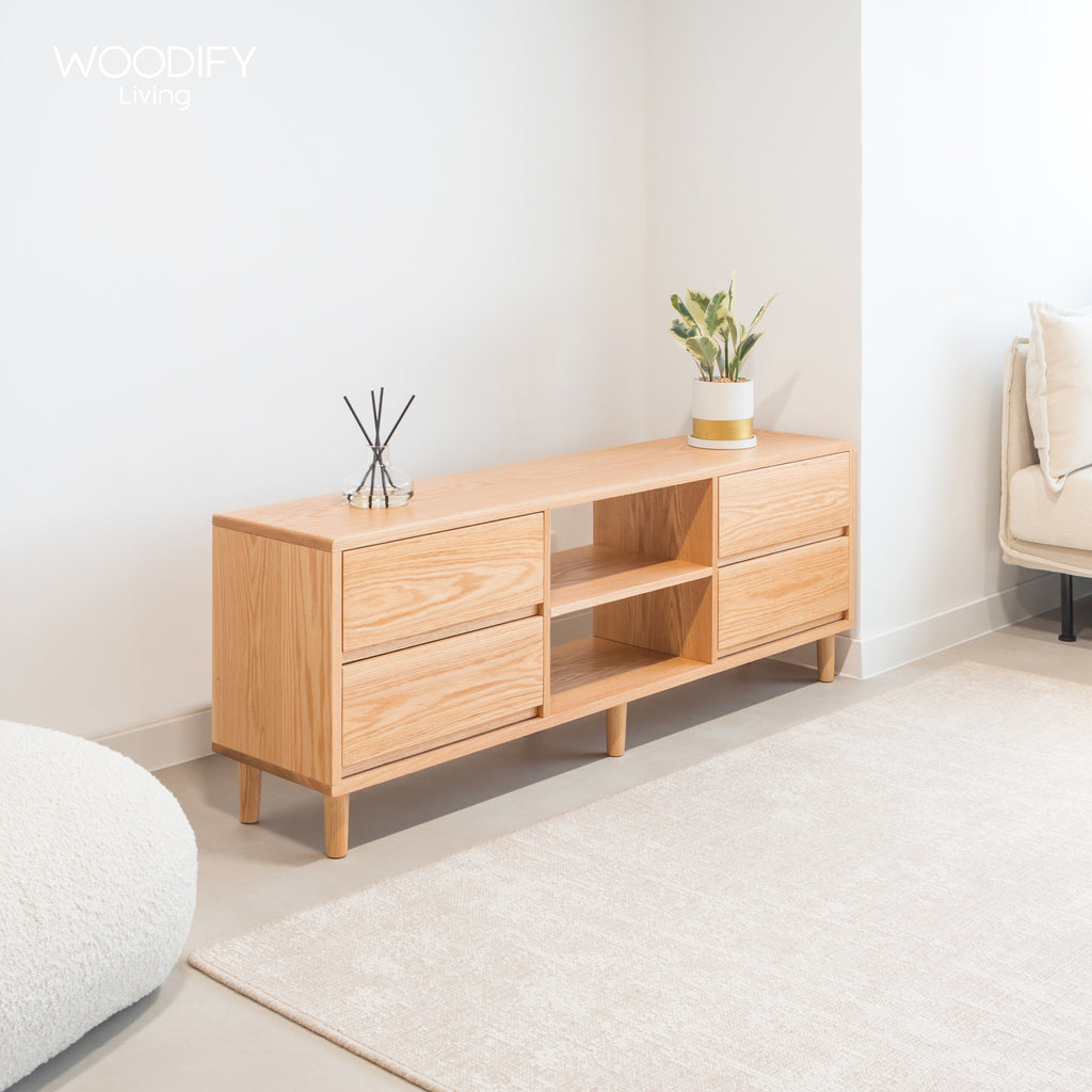 WOODIFY Living - FLOW TV console Oak